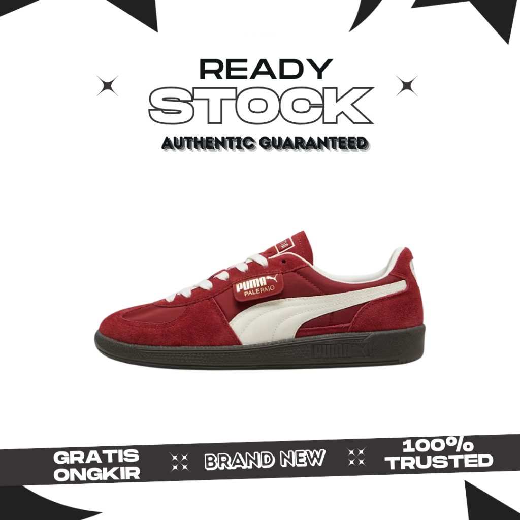 Jual Puma Palermo OG Intense Red Warm White | Shopee Indonesia