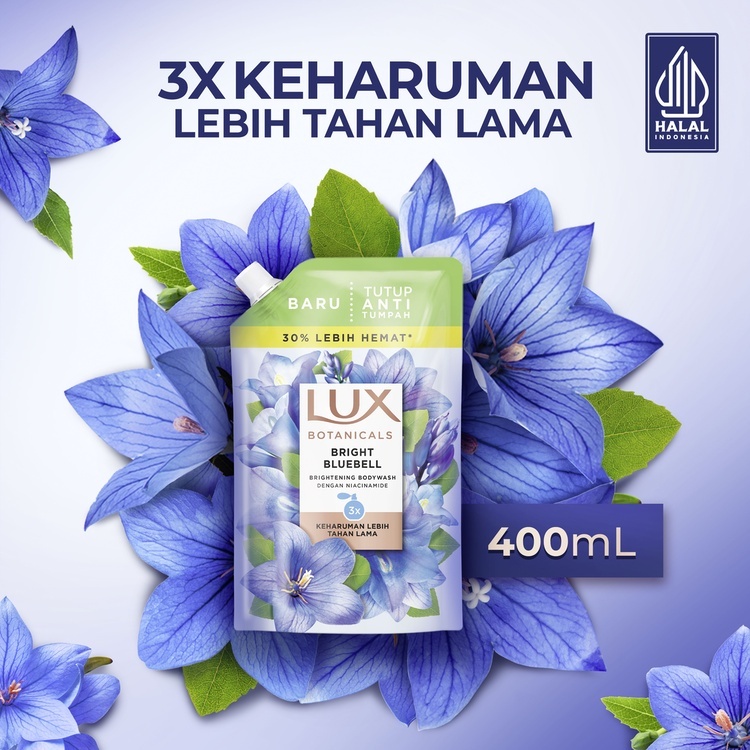 Jual Lux Bright Bluebell Niacinamide Body Wash 400ml | Shopee Indonesia