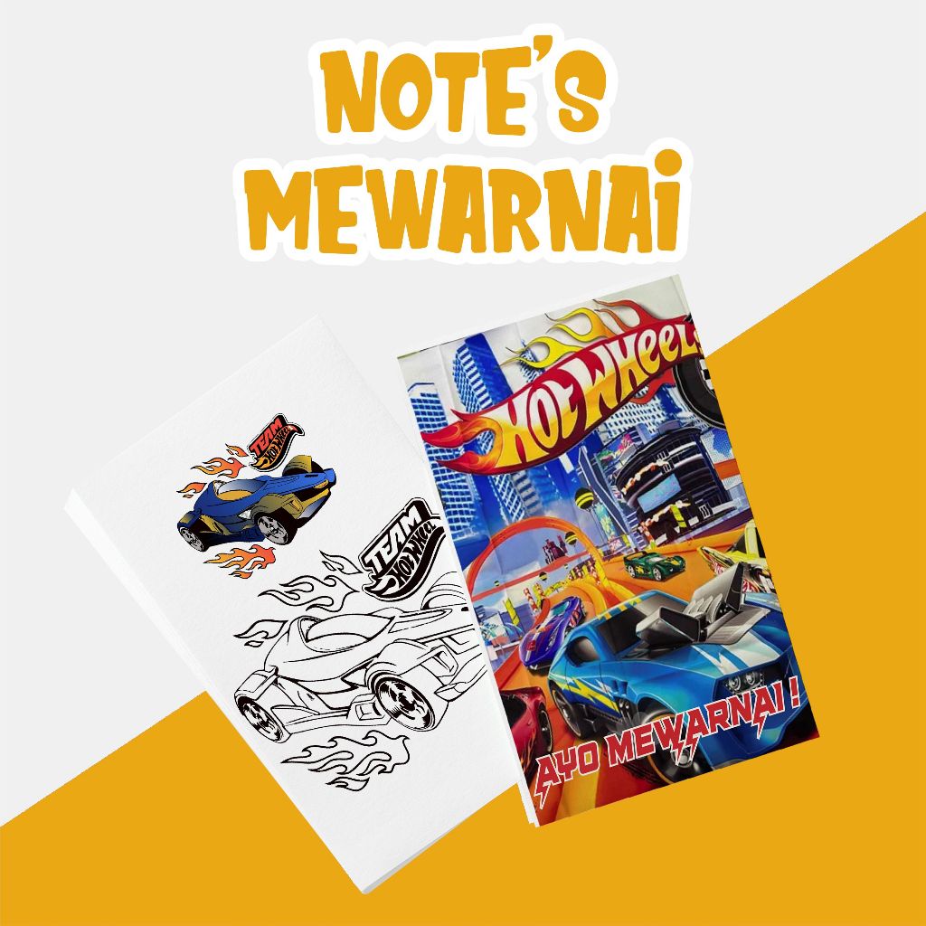Jual Buku Kecil Mewarnai Hotwheels - Note Mewarnai Hotwheels | Shopee ...