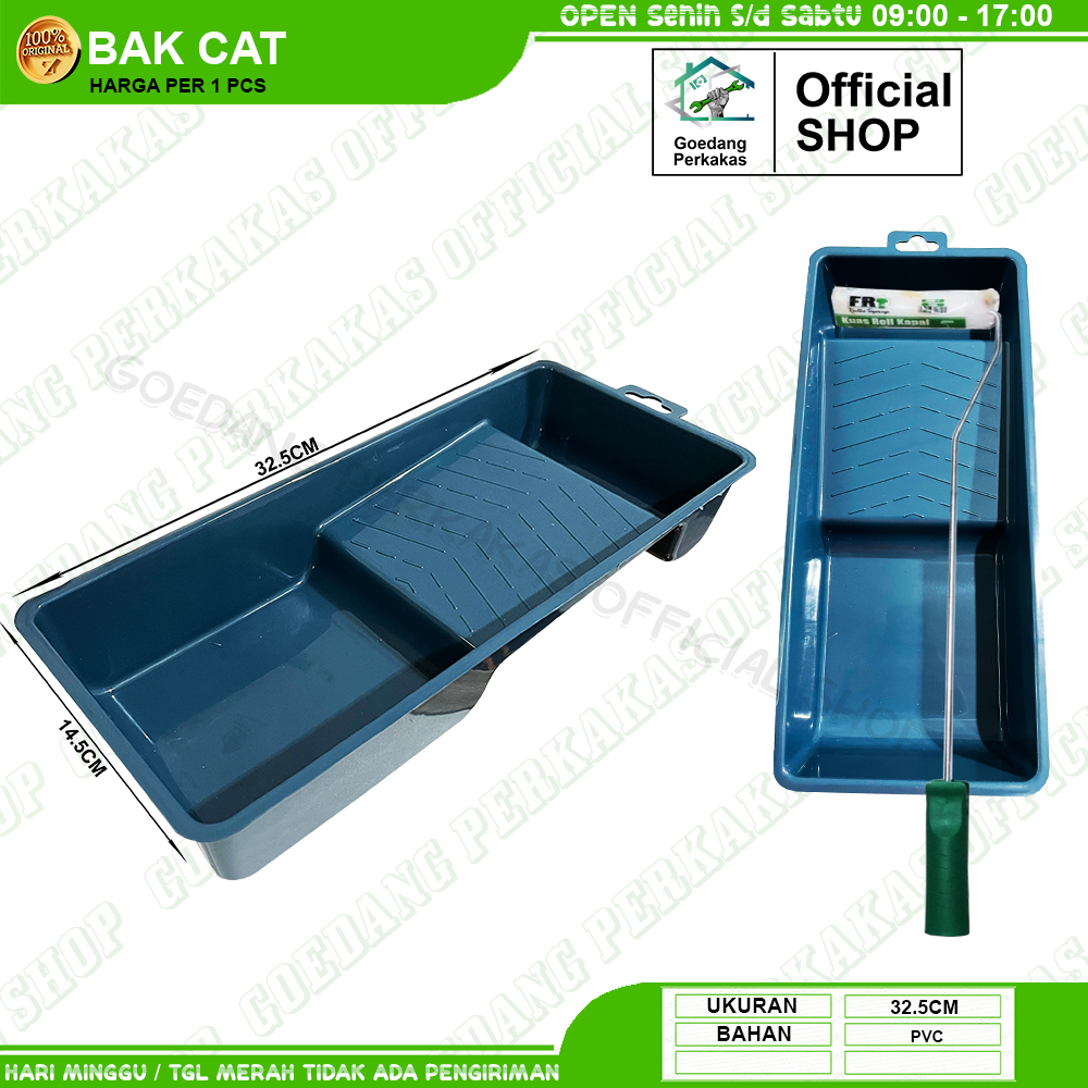 Jual Bak Cat Roll Mini Pvc 4 Inch Tyro / Baki Cat Kuas Roll Tangkai ...
