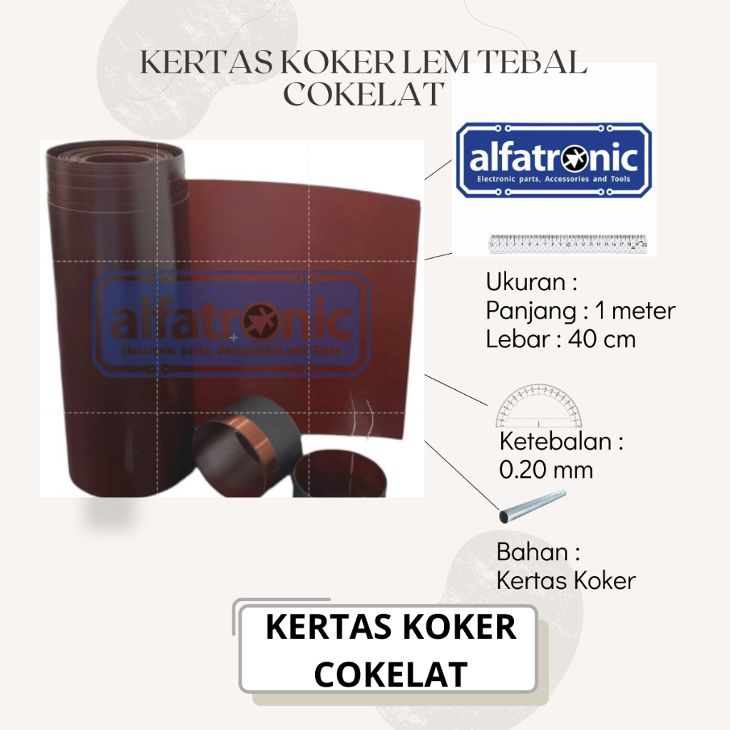 Jual MIKA POLYMER TIL UNTUK KOKER SPUL SPEAKER SINGLE LEM TEBAL 0,13mm ...