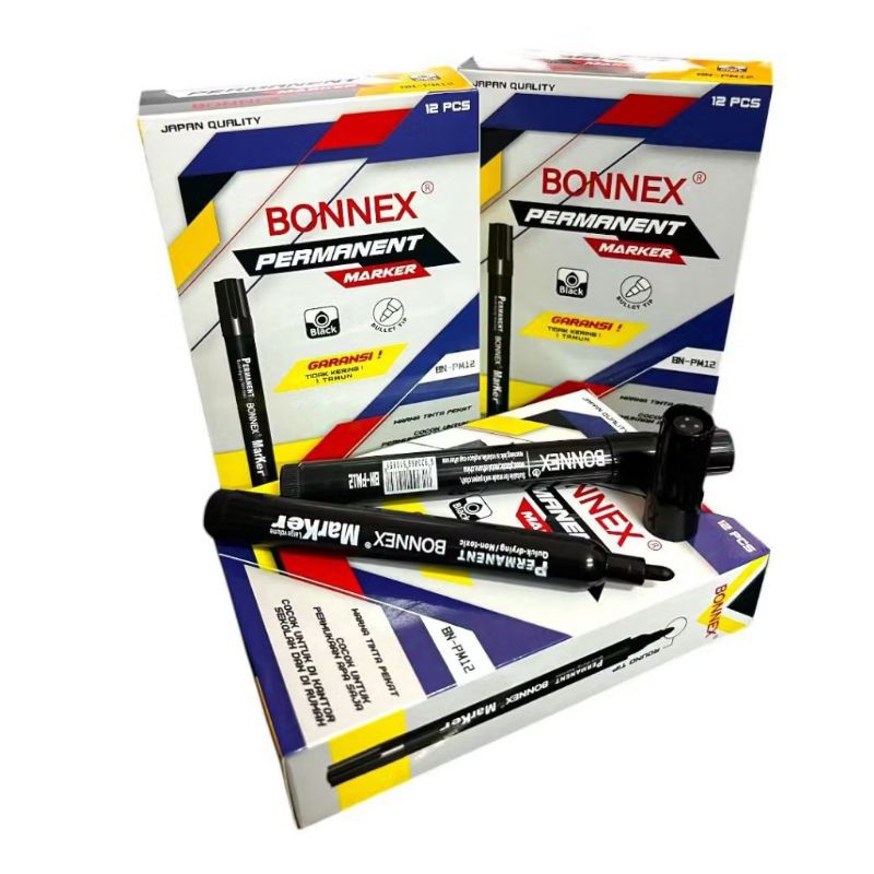 Jual SPIDOL BESAR PERMANENT MARKER BONNEX | SPIDOL BONNEX PERMANENT MARKER HITAM | SPIDOL BESAR ...