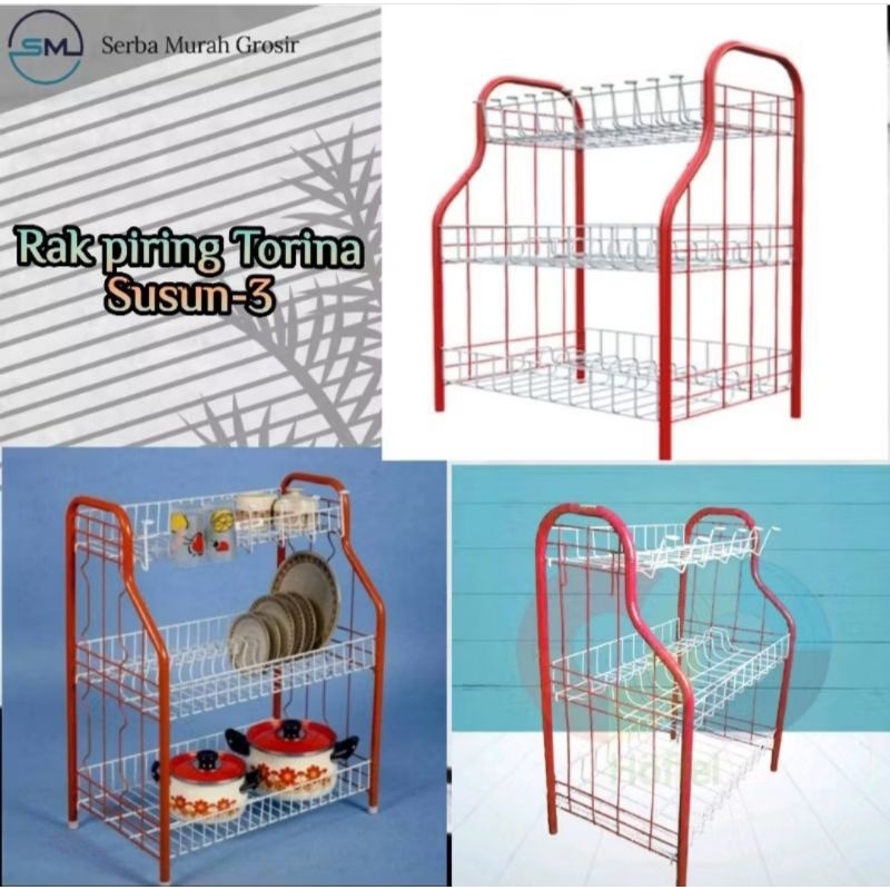 Jual rak piring susun/rak piring dapur/rak piring serbaguna/rak piring ...