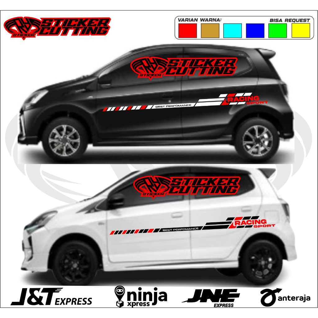 Jual Stiker Mobil Agya Ayla terbaru cocok untuk semua mobil | Shopee ...