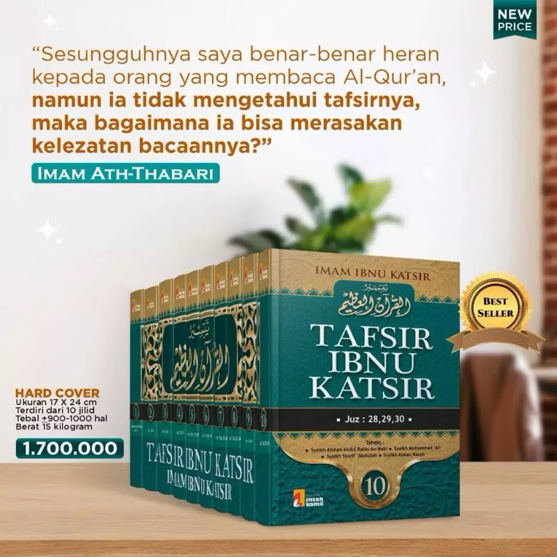Jual Buku Tafsir Ibnu Katsir Full Set 10 Jilid Lengkap Hard Cover Original | Penerbit Insan ...