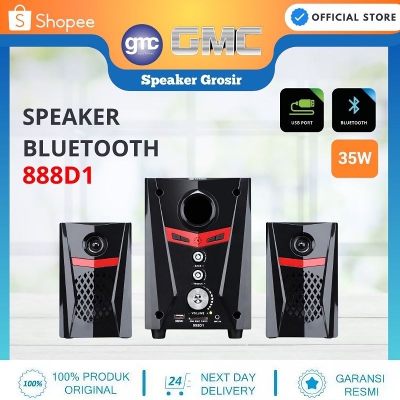Jual Speaker Gmc 888D1 speaker bluetooth multimedia | Shopee Indonesia