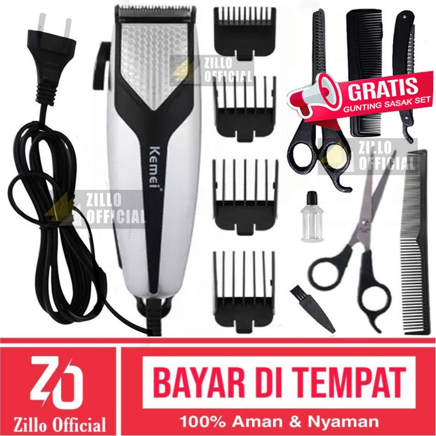 Jual ZILLO Alat Cukur Rambut Kemei Mesin Hair Clipper Kabel Listrik ...