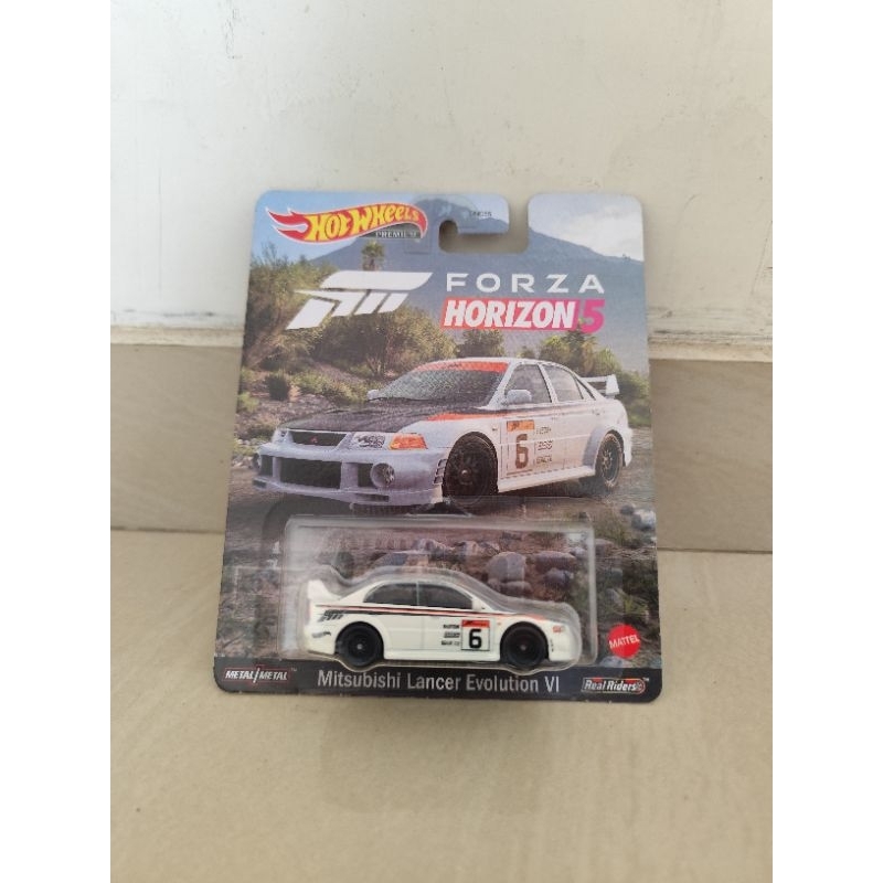 Jual HCP11 - Hot Wheels Premium Mitsubishi Lancer Evolution VI Forza Horizon 5 Putih Mainan ...