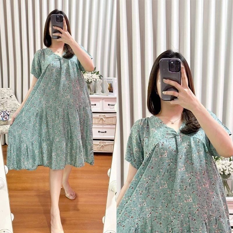 Jual Daster Cantik Amina Dress Bahan Rayon Viscos - Daster Cantik Viral ...