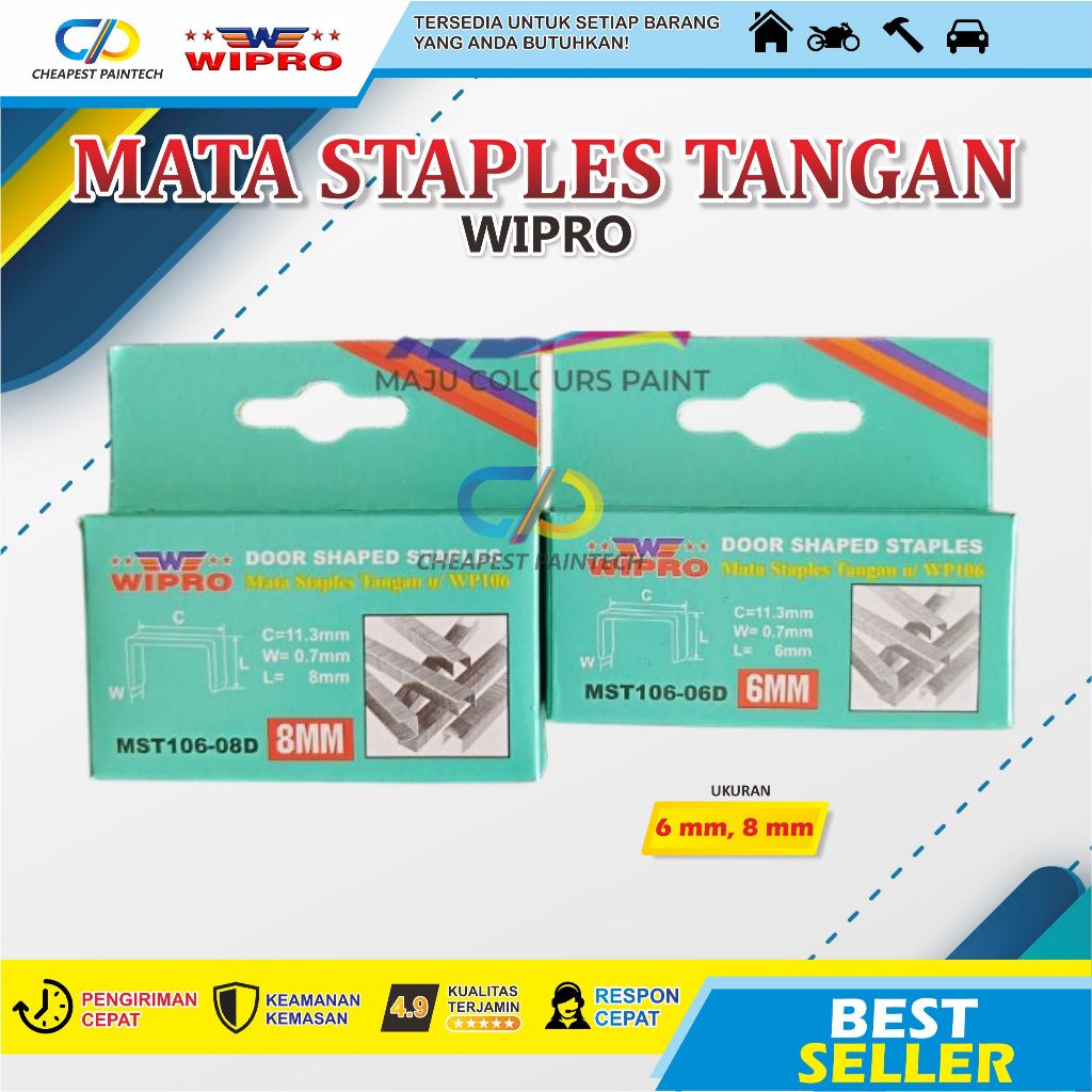 Jual WIPRO MATA STAPLES TANGAN 6 DAN 8mm | Shopee Indonesia