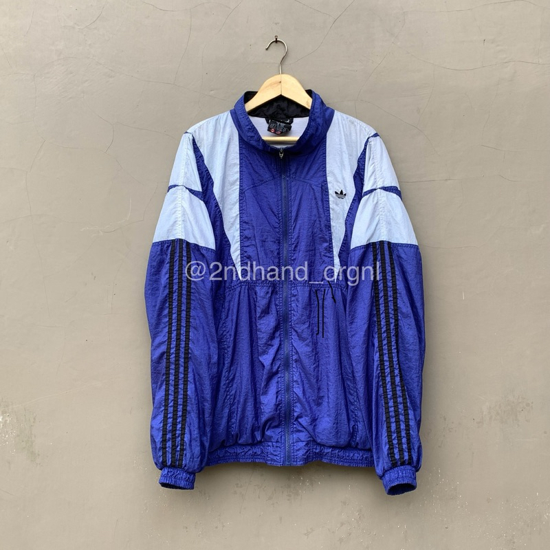 Jual Vintage 90’s Retro Adidas Trefoil Shark Tooth Tracktop Windbreaker ...