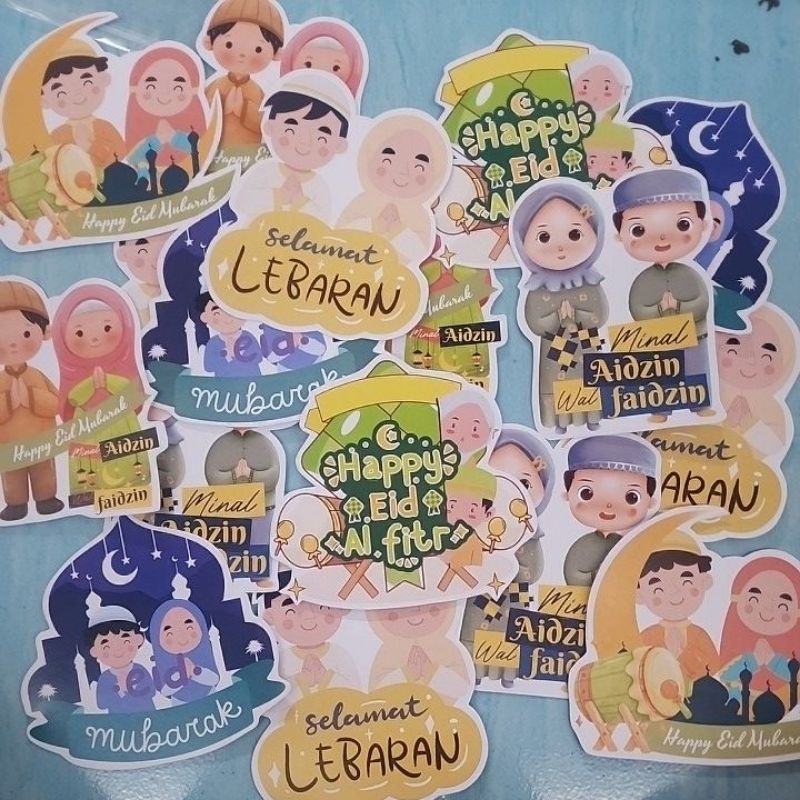 Jual 50pcs, 20pcs, 15pcs Topper Tebal tema Lebaran Alkarami.id (jumlah ...