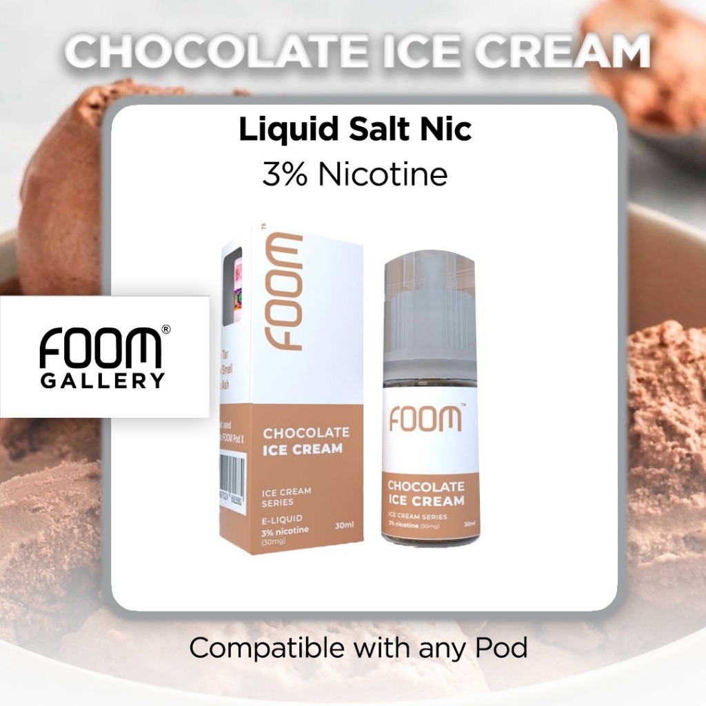 Jual Foom Liquid Salt Nic 30ml Chocolate Ice Cream | Shopee Indonesia