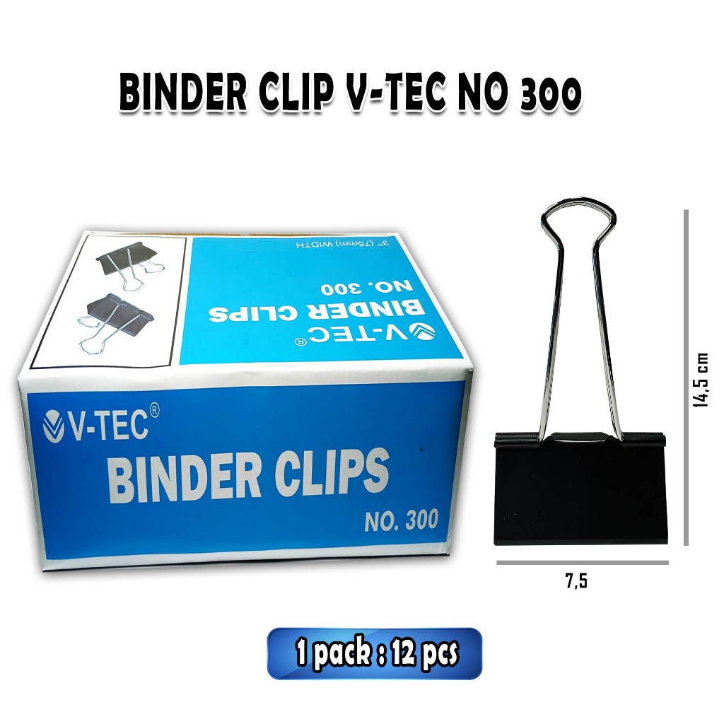 Jual Binder Clip V-tec No 300 / 1 pcs | Shopee Indonesia