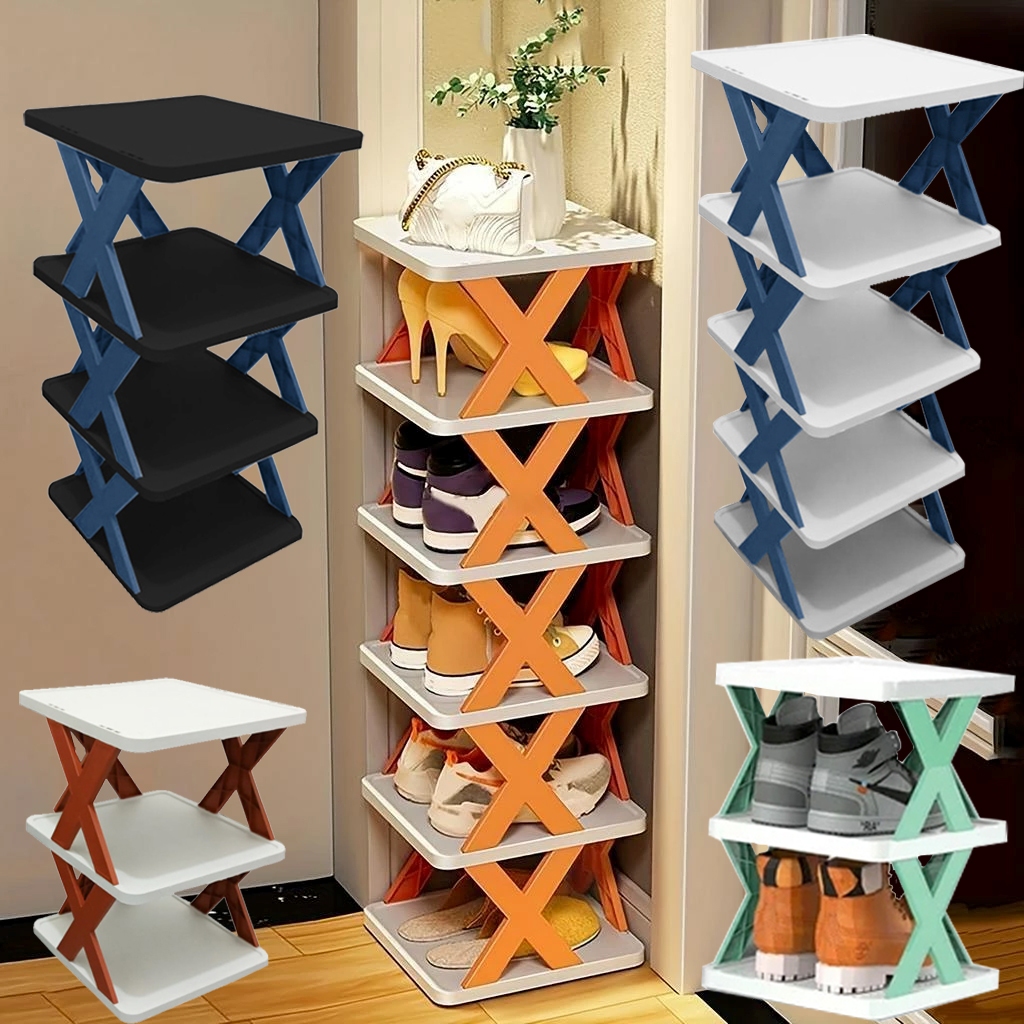 Jual Rak Sepatu 7 Susun Tempat Sandal Serbaguna Rak Silang Murah ...