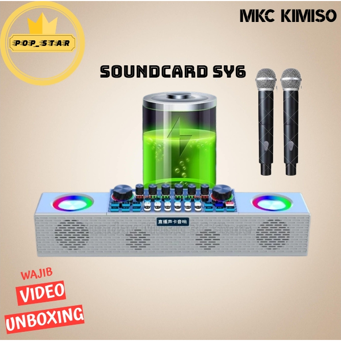 Jual soundcard speaker all-in-one SY6/Bluetooth sound card with ...