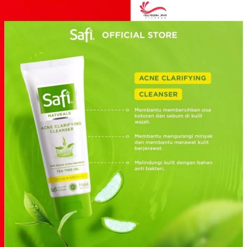 Jual Safi Naturals Acne Clarifying Cleanser 100ml - Tea Tree Oil | Shopee Indonesia