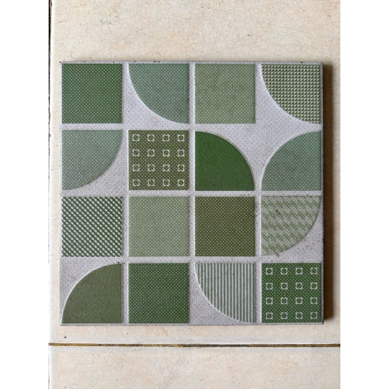 Jual KERAMIK LANTAI KAMAR MANDI UNO ARIA GREEN 25x25 / KERAMIK LANTAI ...