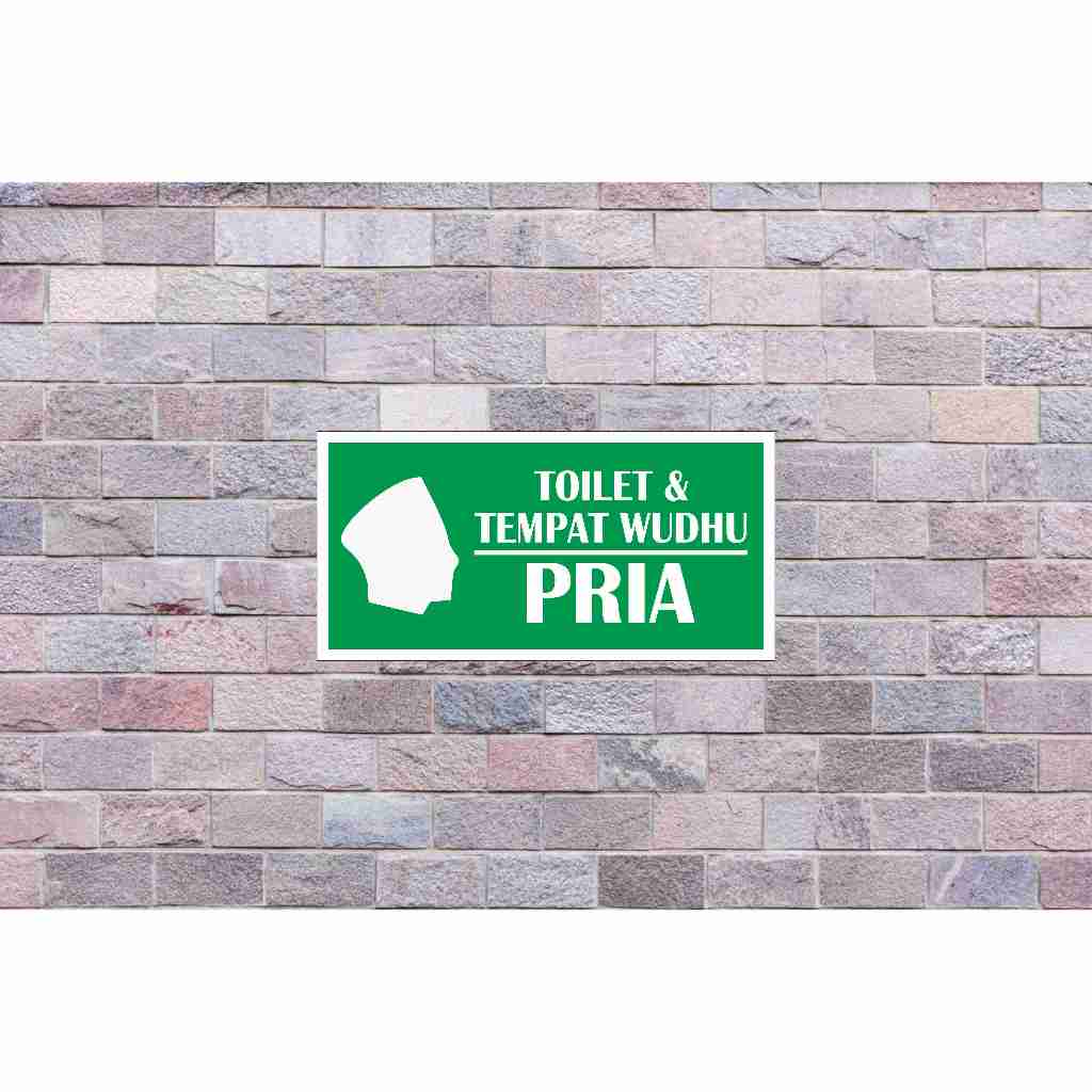 Jual Rambu toilet & tempat wudhu pria 15x30 cm | Shopee Indonesia