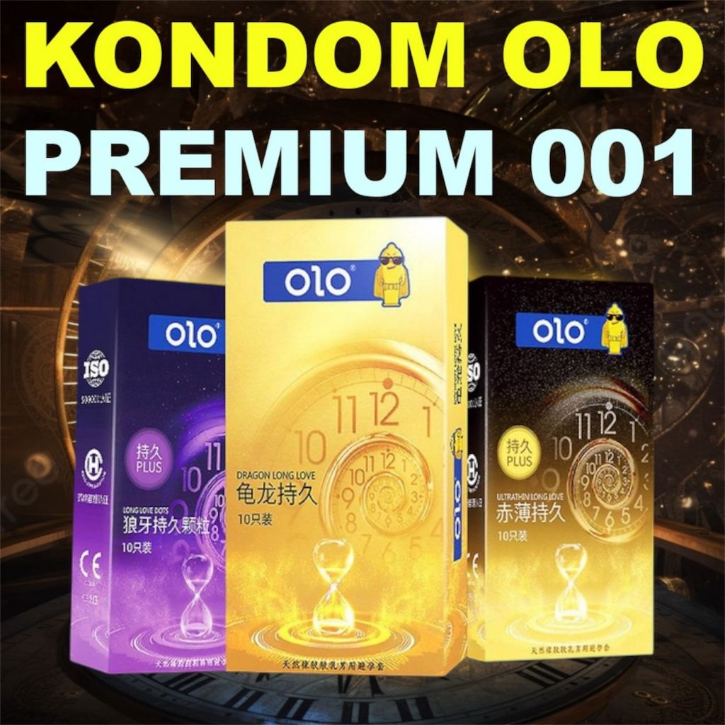 Jual Kondom OLO 001 Premium Gold Ungu Hitam Sensasi Bikin Pria Tahan Lama Dan Serasa Tidak Pakai ...
