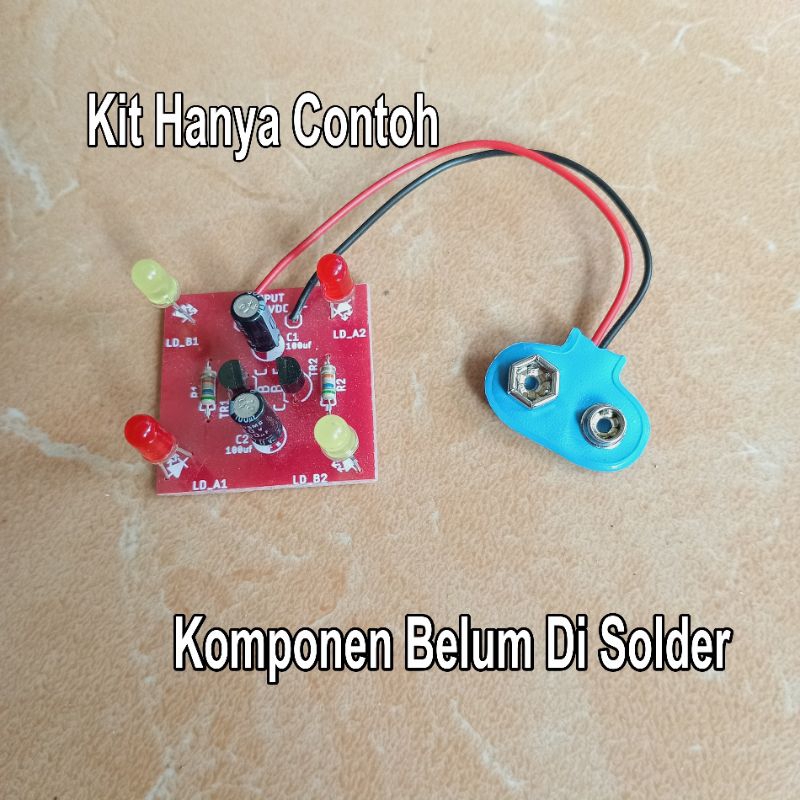 Jual TRG Paket DIY Kit Flip Flop 4 Led Lengkap Dengan Socket Baterai ...