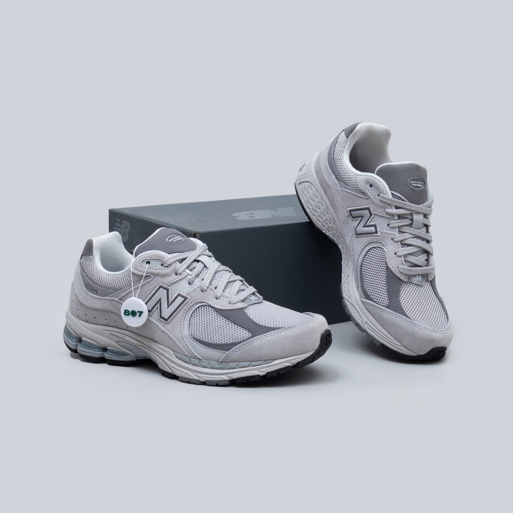 Jual New Balance 2002R Grey White | Shopee Indonesia