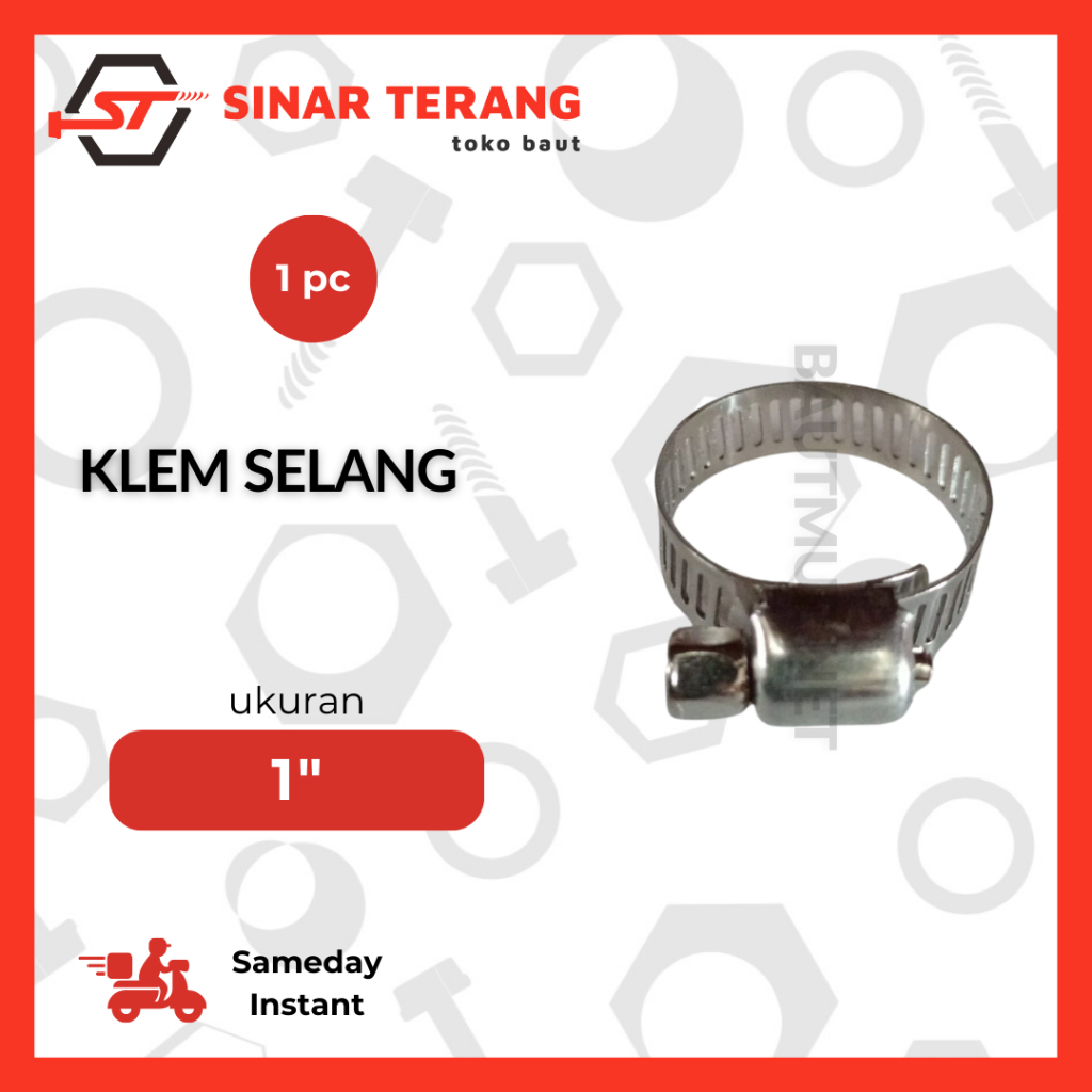 Jual Klem Selang Gas 1" Inch - Klem Selang - Hose Clamp 1" Inch ...