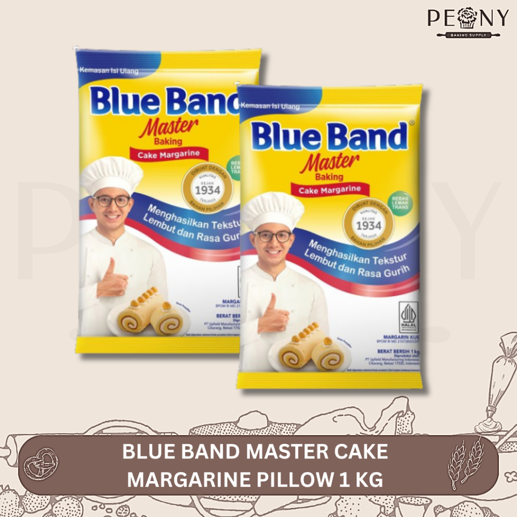 Jual BLUE BAND MASTER CAKE MARGARINE PILLOW 1 KG | Shopee Indonesia