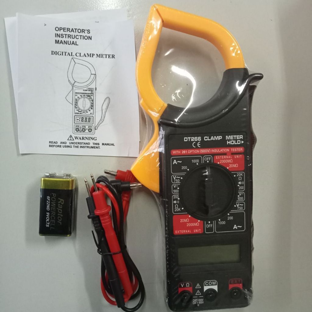 Jual Multimeter digital clamp meter tang ampere / pengukur arus listrik ...
