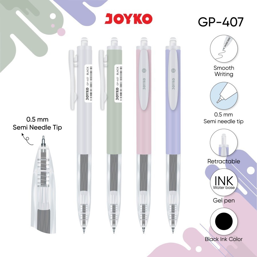 Jual Pena Ballpen Balpen Bulpen Polpen Pulpen Murah Gel Pen Joyko GP ...