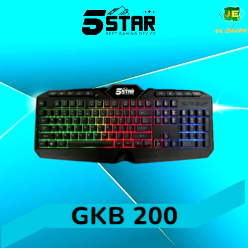 Jual 5Star GKB200 Keyboard Gaming Membrane Full Key Membrane Keyboard ...