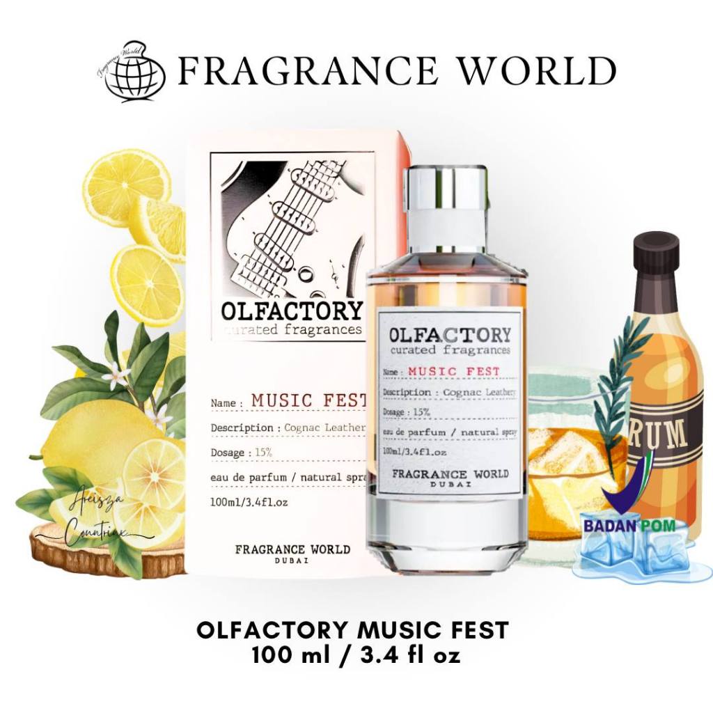 Jual Parfum Fragrance World Olfactory Music Fest EDP 100ml for Men ...