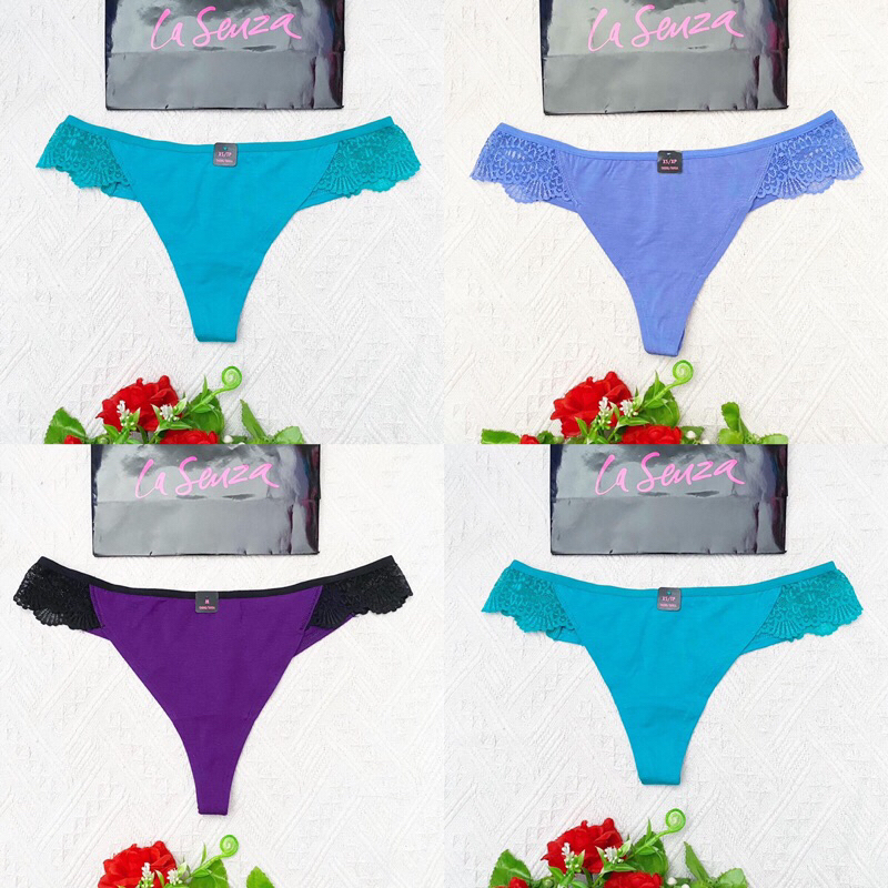 Jual La Senza Original Gstring Thong Cotton Size XS S M L | Shopee Indonesia