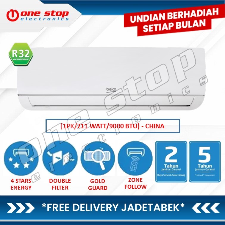 Jual BEKO BSFSA 090A / BSFSA090 AC Split Standard w/ Double Hygiene ...