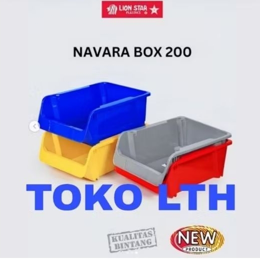 Jual NAVARA BOX 200 JX 33 KOTAK PENYIMPANAN SUSUN SERBAGUNA LION STAR ...