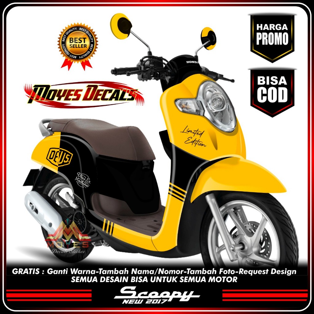 Jual Decal Motor Scoopy ESP F1 - Stiker Motor Scoopy ESP F1 Fullbody ...