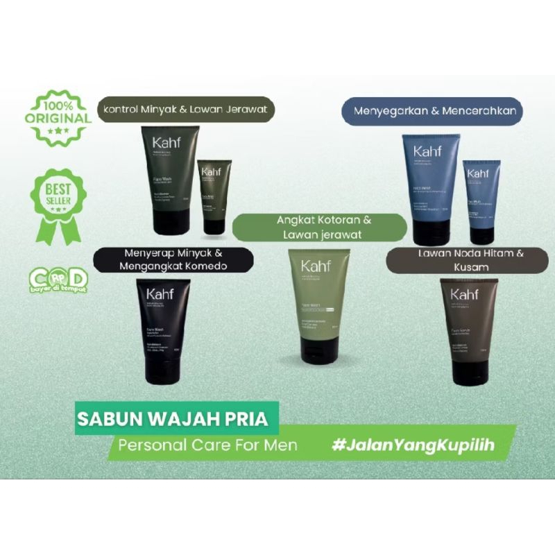 Jual KAHF FACIAL WASH 100ml | Shopee Indonesia