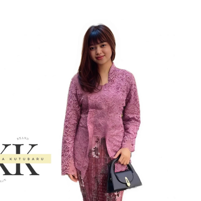 Jual Best seller Atasan saja kebaya kutubaru brokat modern / wisuda / busui / full puring mix ...