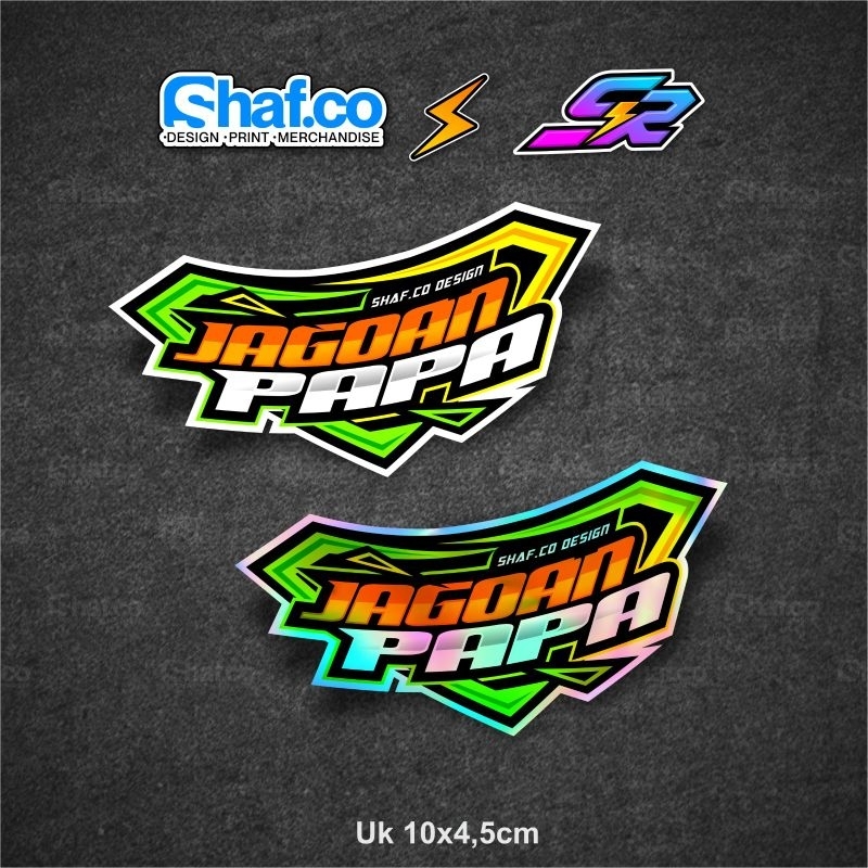 Jual STICKER JAGOAN PAPA // VINYL HOLOGRAM // STIKER // RACING | Shopee ...