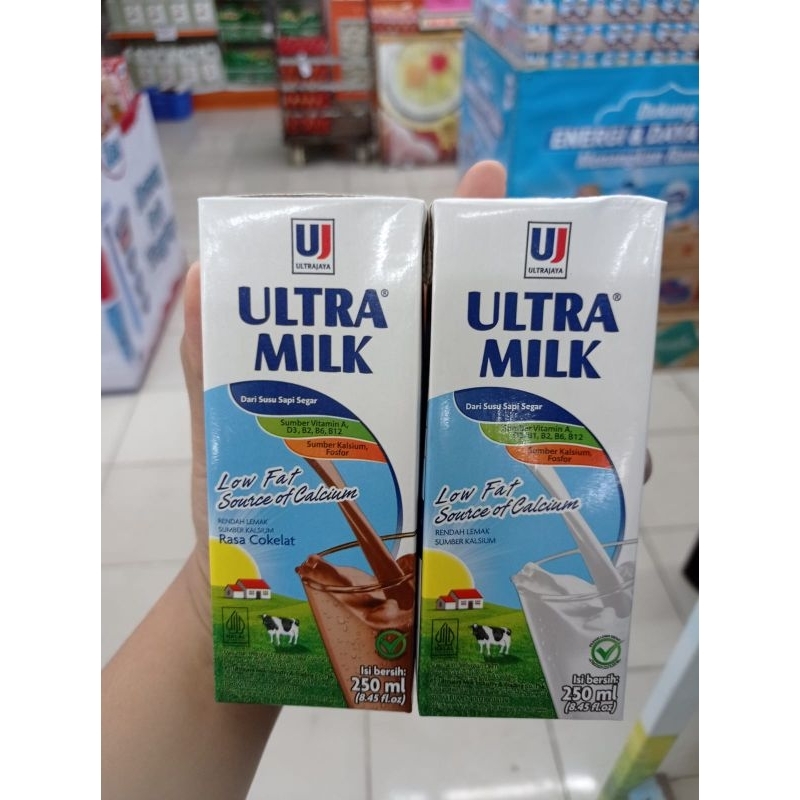 Jual ULTRA milk 250 ml Low Fat kemasan baru | Shopee Indonesia