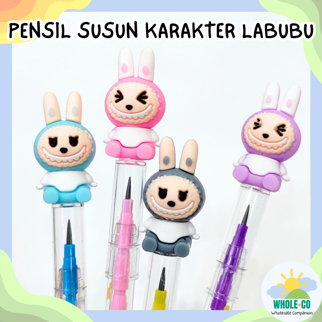 Jual Pensil Susun Karakter Labubu Premium The Monsters Zimomo Tycoco ...