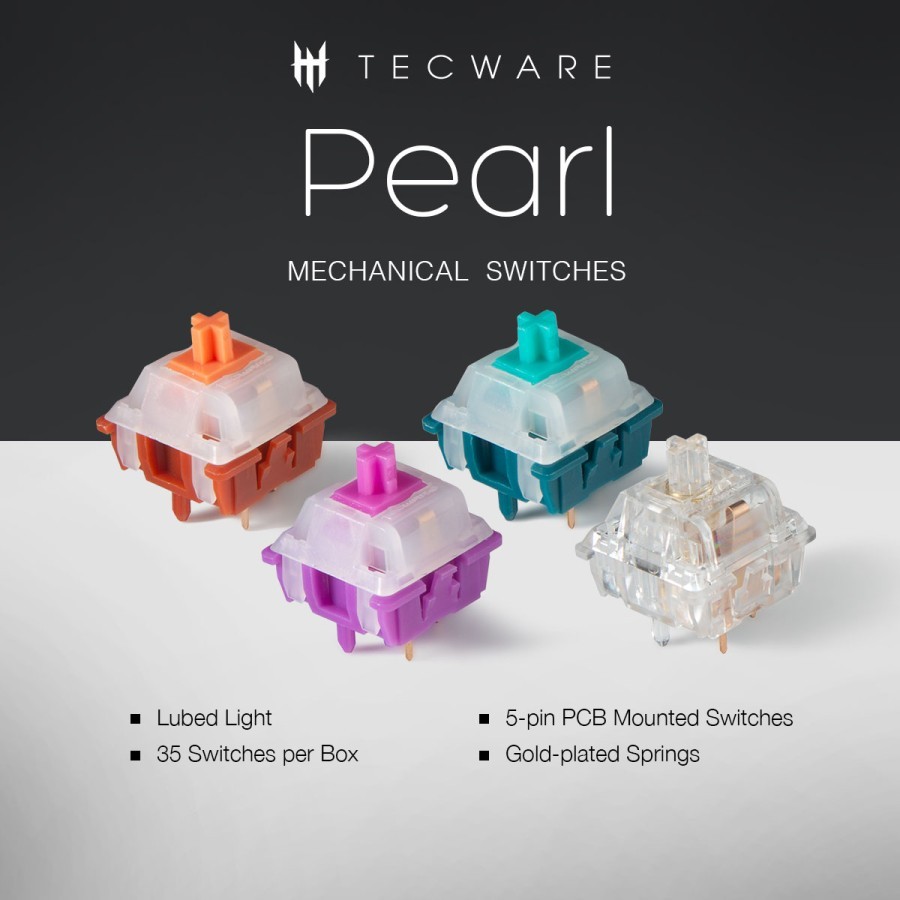 Jual TECWARE SWITCH PEARL PURPLE - PRE LUBED TACTILE | Shopee Indonesia