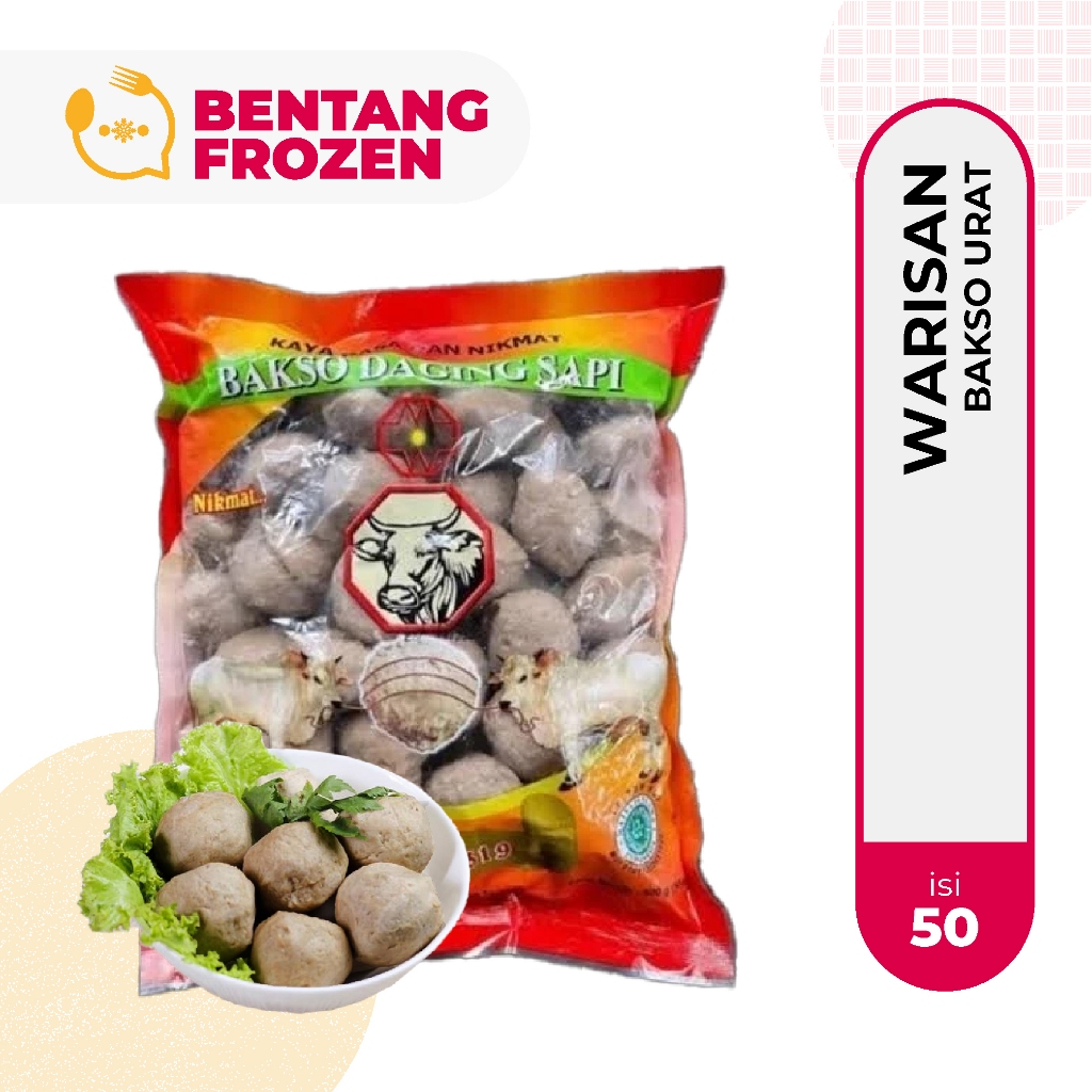 Jual Warisan Bakso Sapi Urat 319 Isi 50Pcs / Baso Urat | Shopee Indonesia