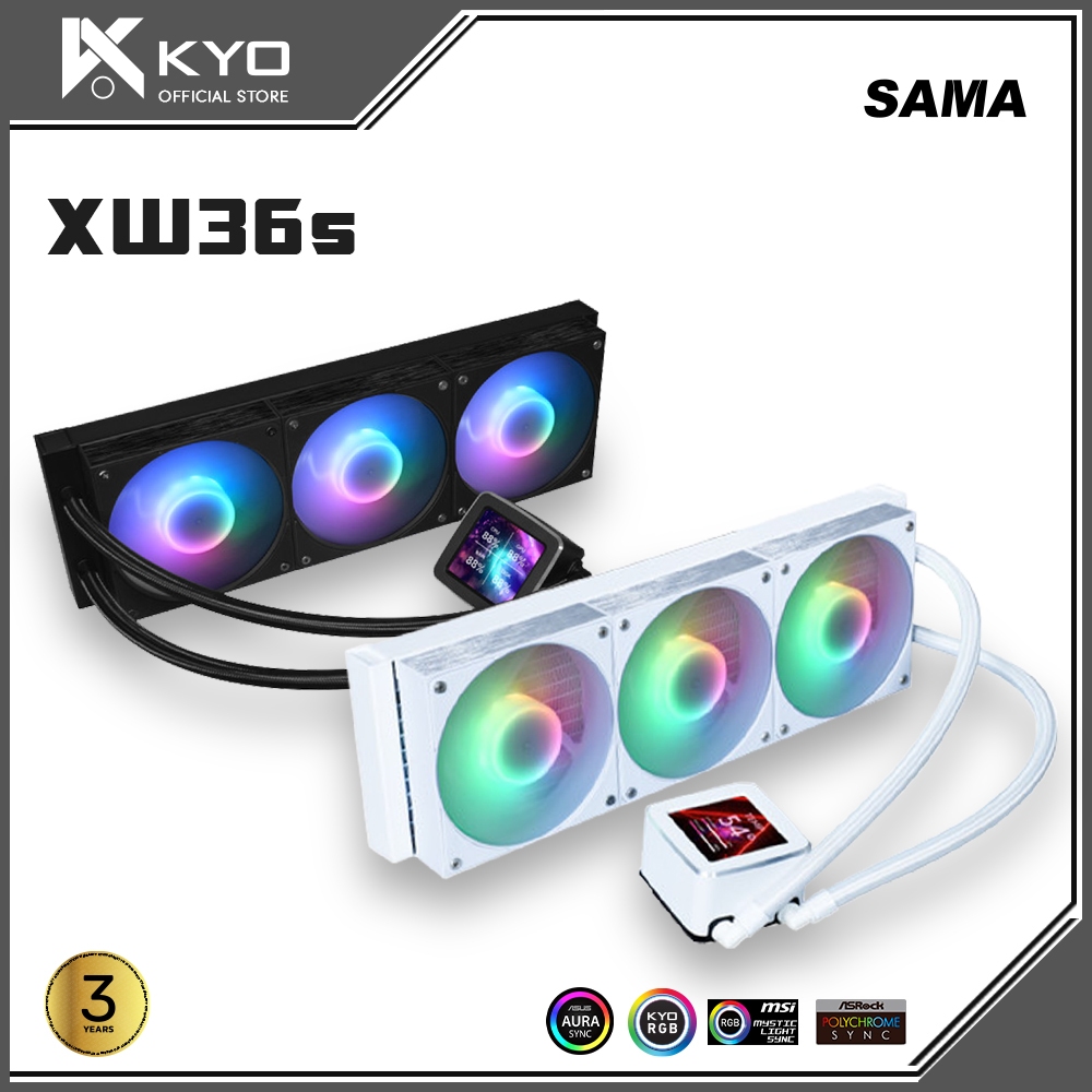 Jual KYO Sama XW36S 2.8" inch ARGB AIO Liquid Cooling Lcd DispIay Aio ...