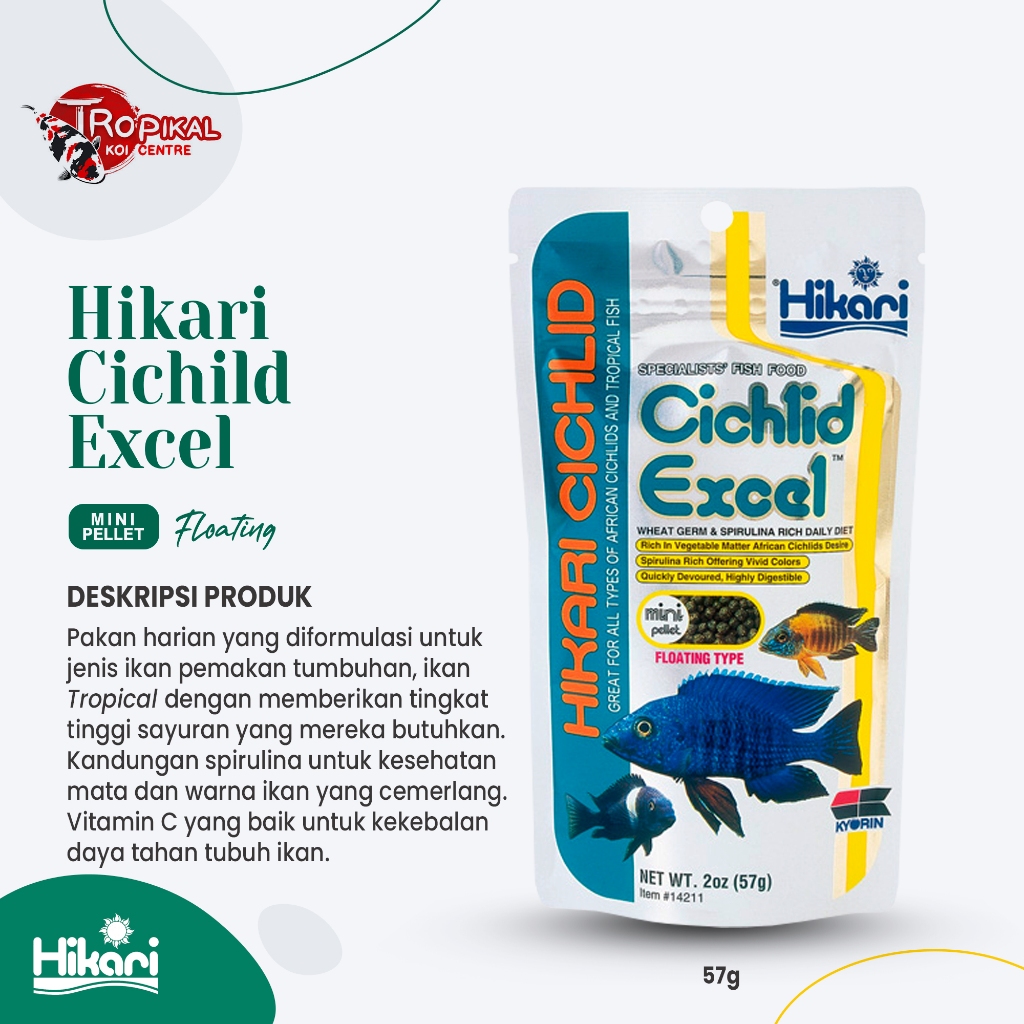 Jual TKC Hikari Cichild Excel Fish Food -- | Shopee Indonesia