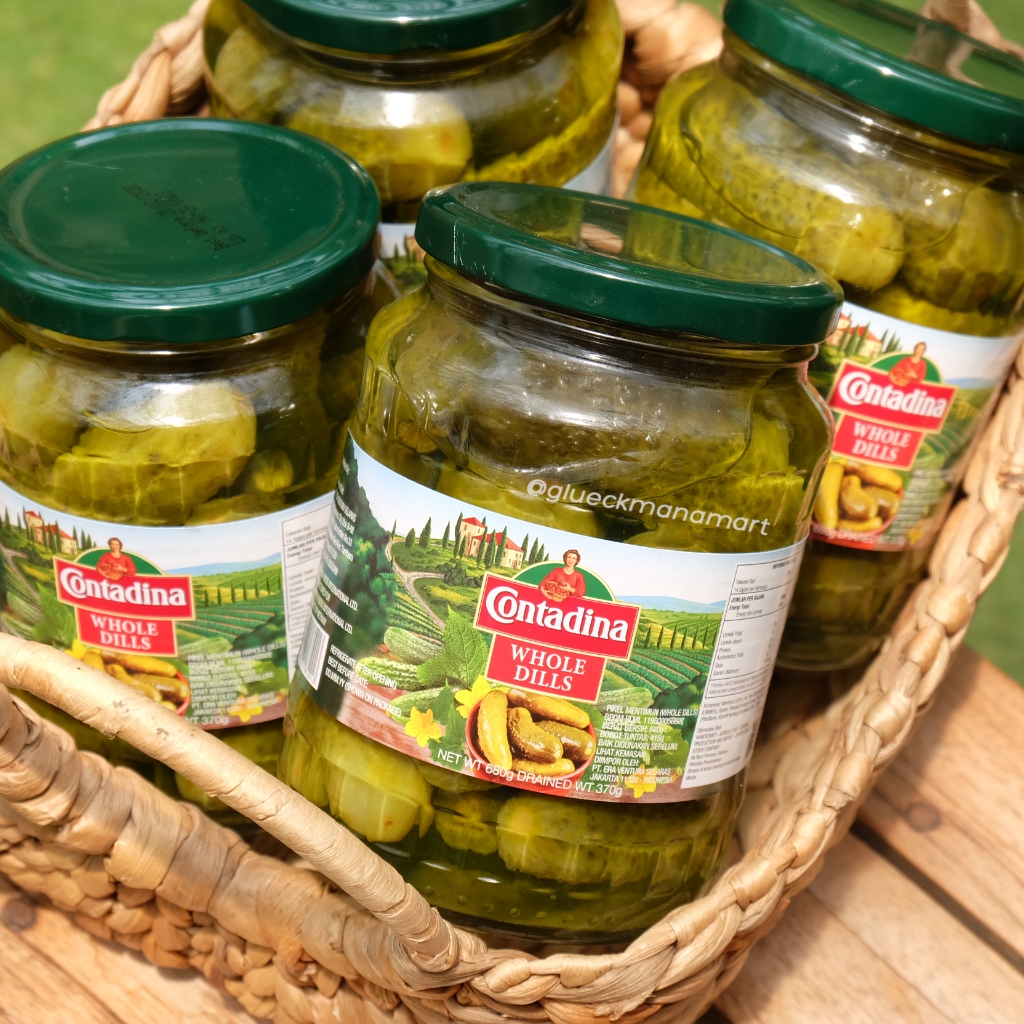 Jual Contadina Pickle Gherkin Whole Dills 680gr | Shopee Indonesia