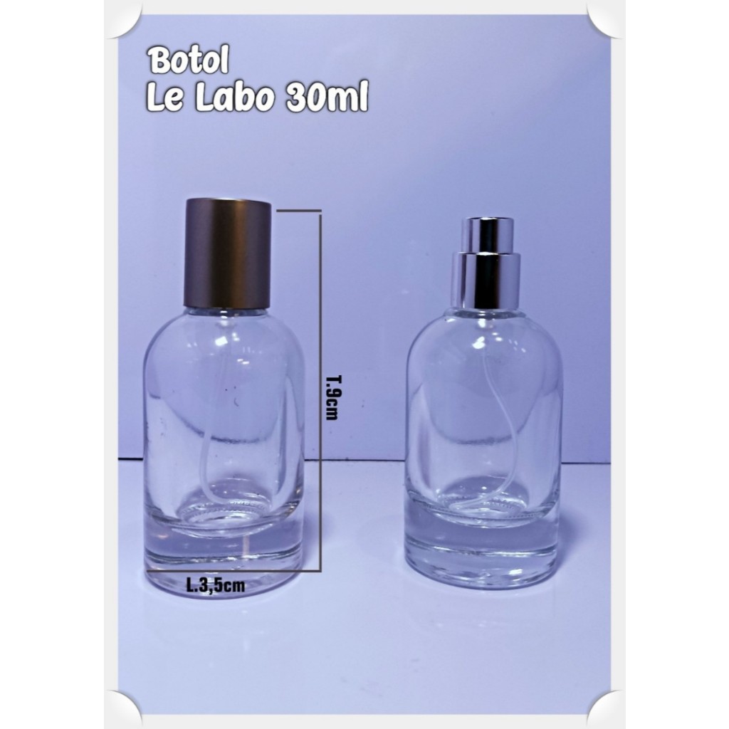 Jual Botol Parfum kosong lelabo 30ml semi press isi 108pcs/HARGA ...