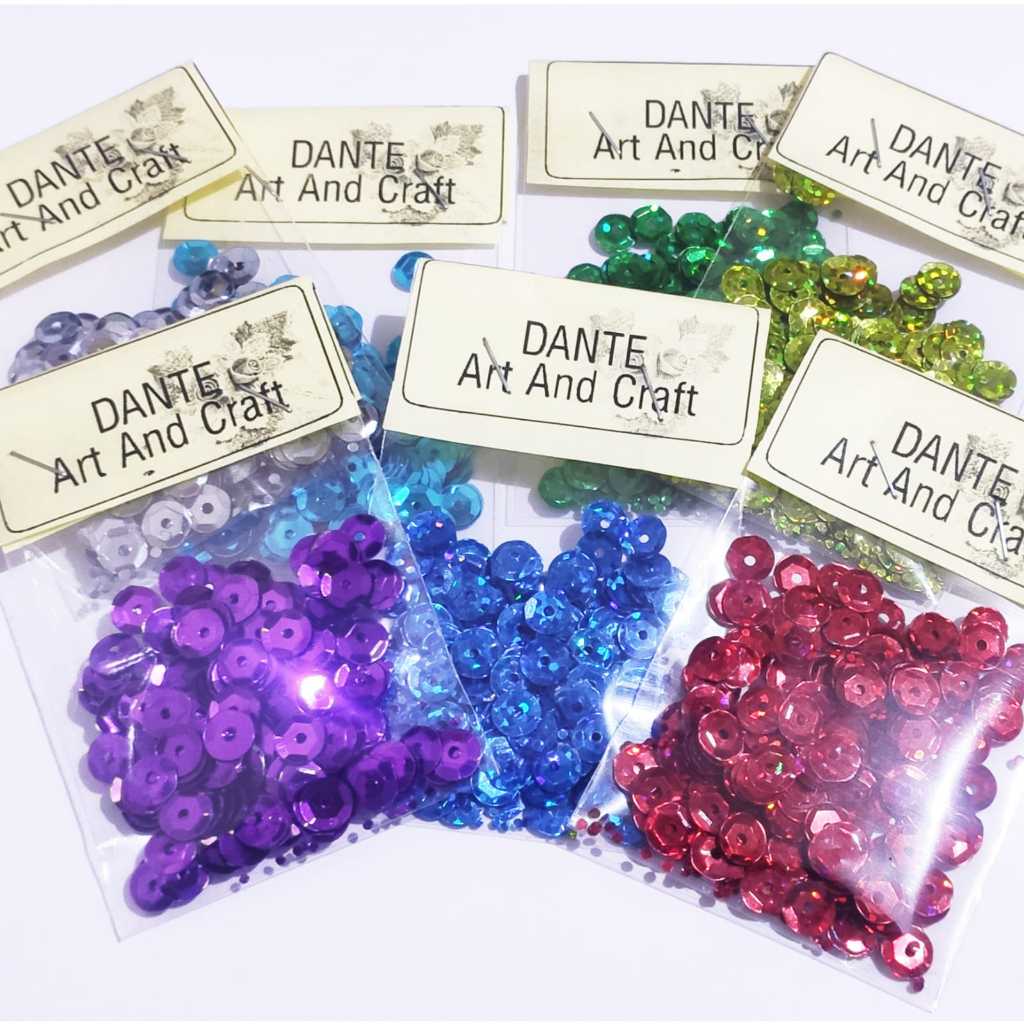 Jual Kerajinan Tangan Manik-Manik Payet Bulat Ramboci Piring 6mm ...