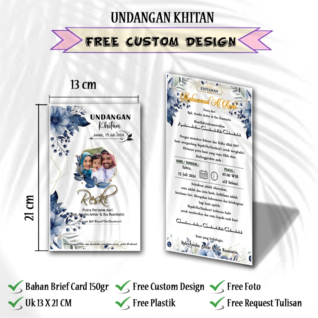 Jual COD Termurah dan Trebaik Undangan Khitan - Khitanan Undangan Sunat ...