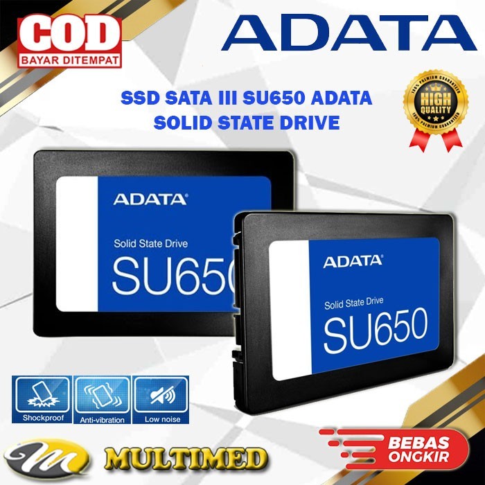 Jual SSD SATA III SU650 ADATA 128GB/256GB/512GB/1TB Solid State Drive ...